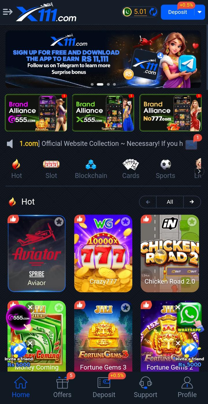 X111 Game Download APK (Official APP) For Pakistani Players